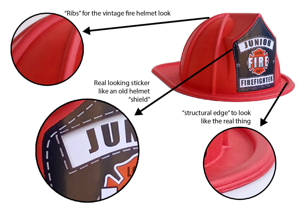 Kids Junior Fire Hats, Paper Not Plastic – Better Choice Costumes, LLC